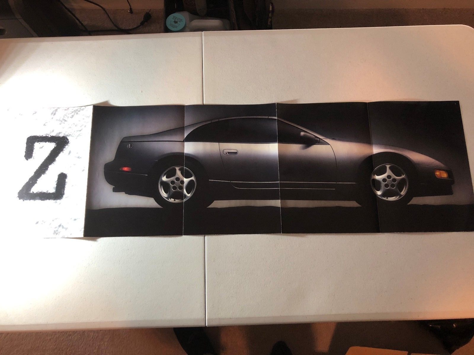 1990 Nissan 300ZX Vintage Brochure Poster Fair Condition -- Antique ...