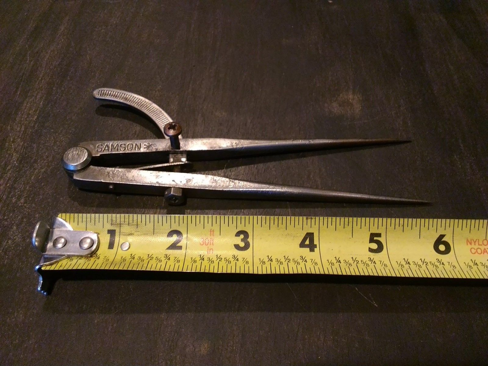Vintage SAMSON 6 Inch Divider Machinist Tool ~ Opens to 8 1/2 Inches ...