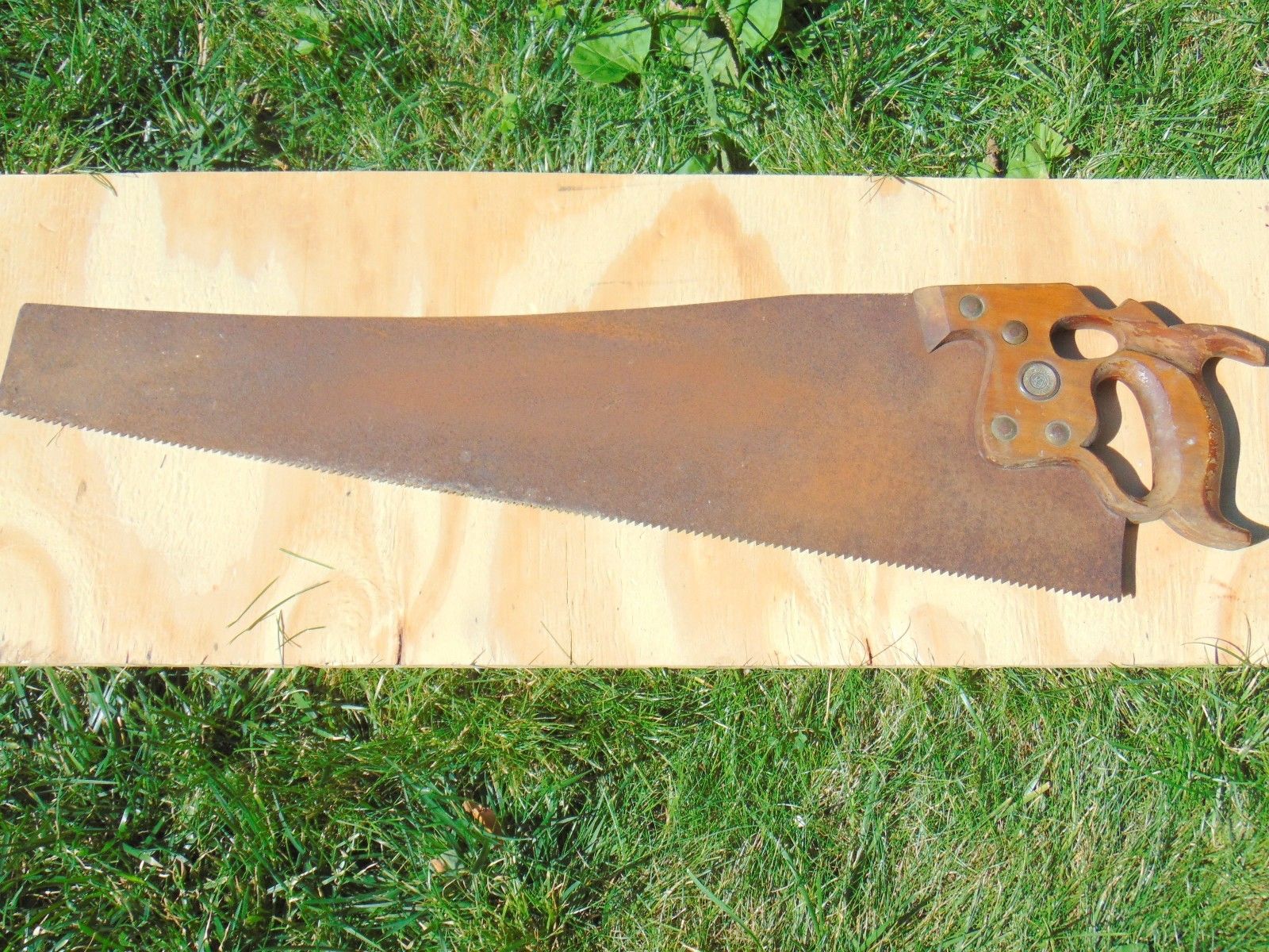 Vintage Disston D-8 Thumbhole Rip Saw 6 PPI -- Antique Price Guide ...