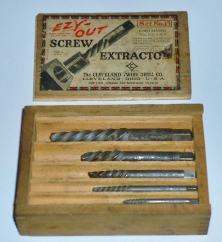Vintage EZY OUT Screw Extractor Set No.15 Cleveland Twist Drill Co ...
