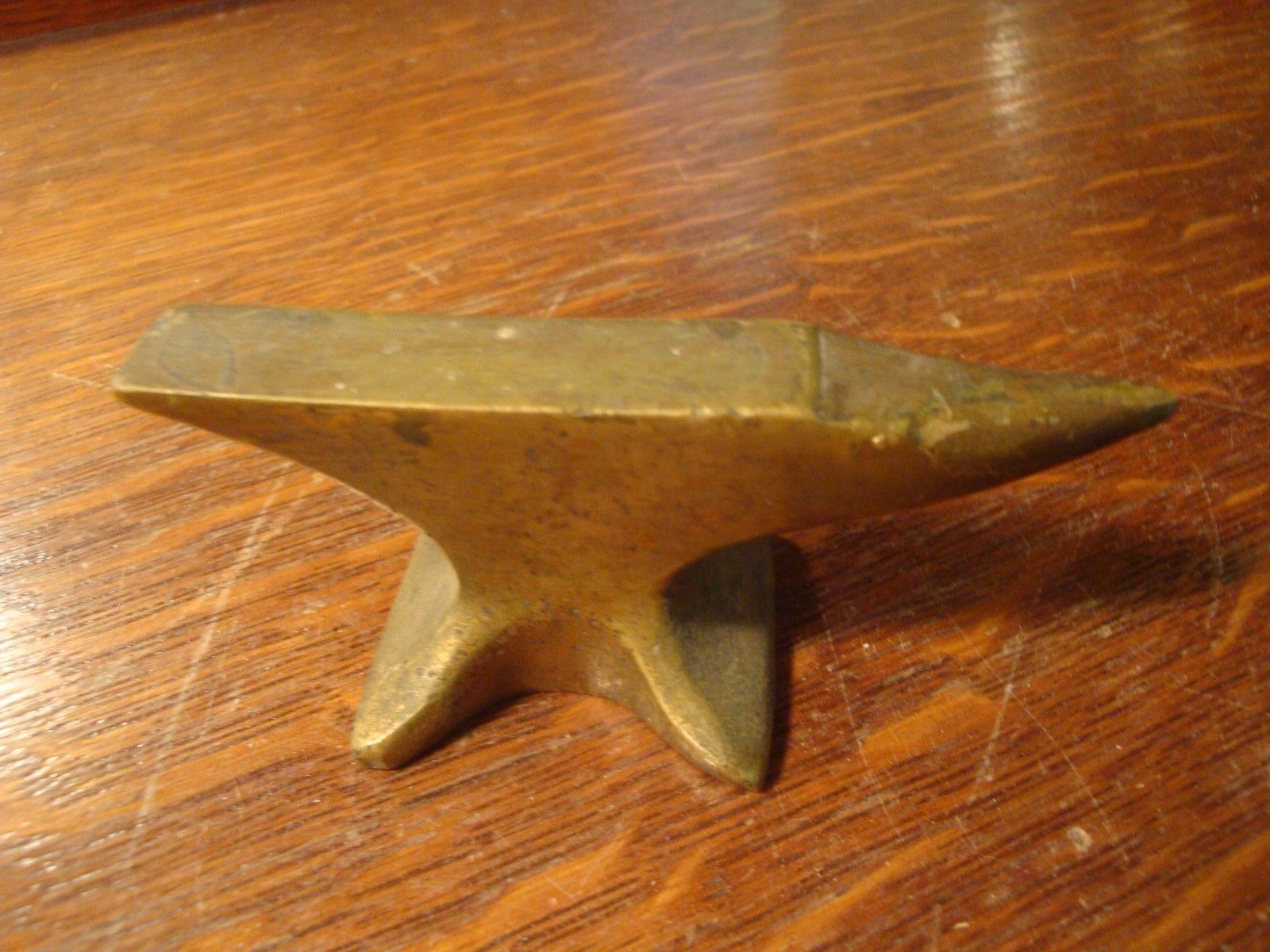 Antique Vintage Cast Brass Mini Anvil No Reserve -- Antique Price Guide ...