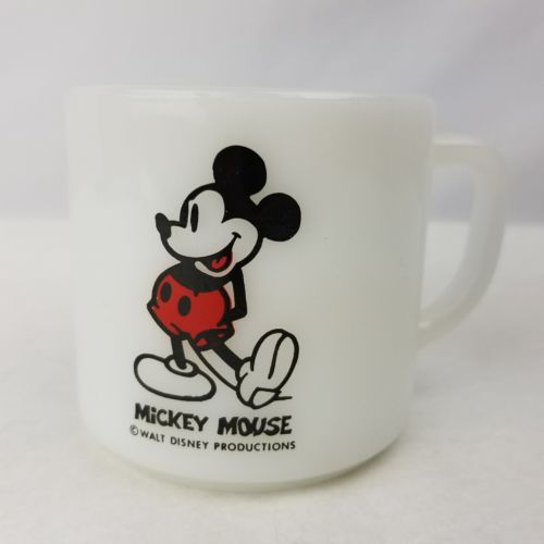 Vintage Federal Glass Mickey Mouse Mug Cup Milk Glass Walt Disney ... Vintage Federal Glass Mickey Mouse Mug Cup Milk Glass Walt Disney ...