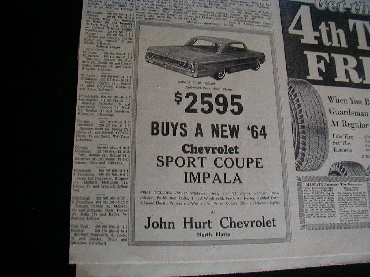 1964 chevrolet impala newspaper ad local dealer automobile print ad ...