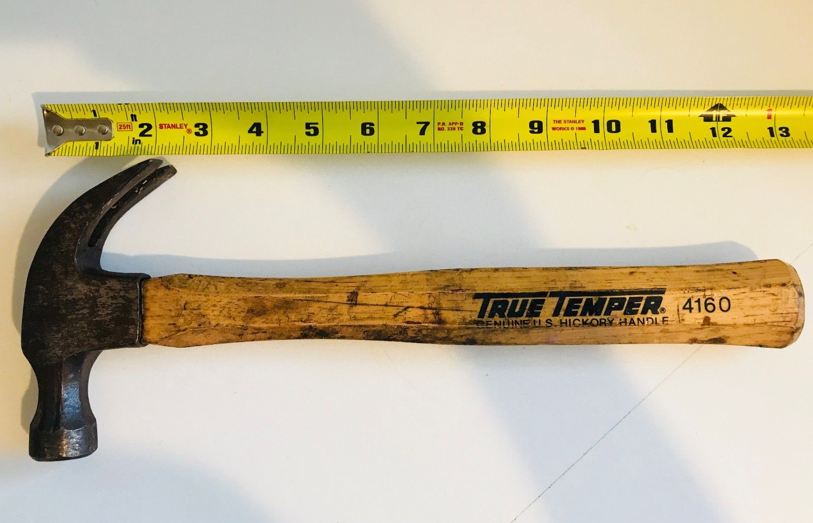 Vintage - TRUE TEMPER Hammer, GENUINE US Hickory Handle 4160 -- Antique ...