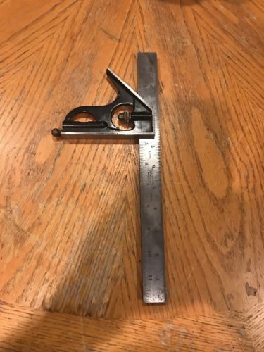 Vintage L.S. Starrett Co. No 4 Grad. Combination Square -- Antique ...