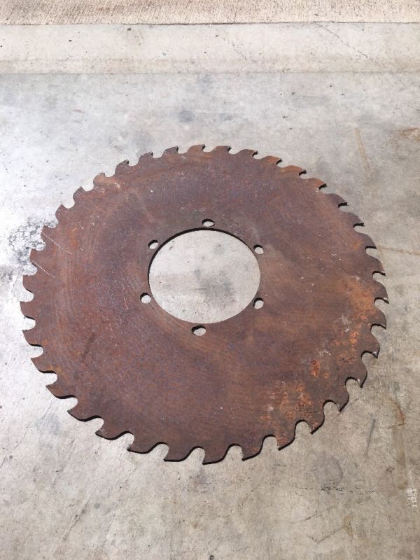 20" Buzz Saw Blade Circular Sawmill Rustic Tool Vintage Primitive Steam ...