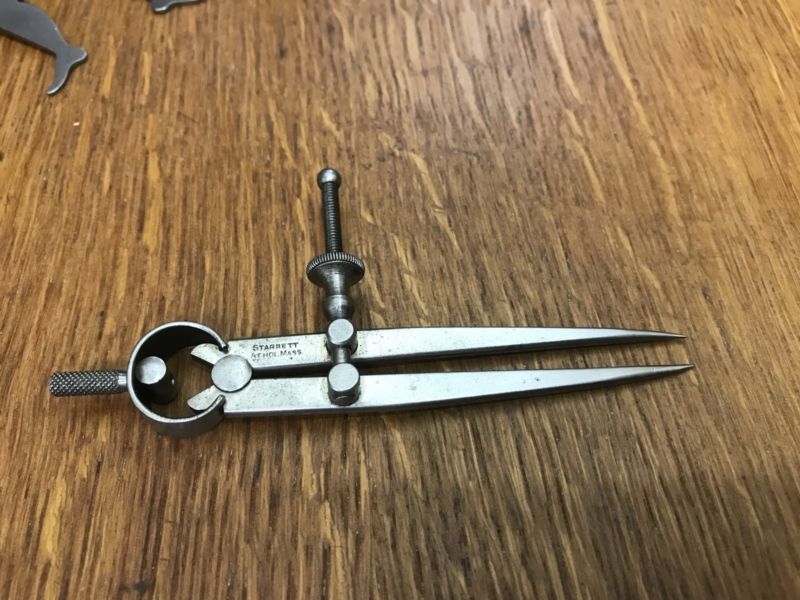 Starrett Spring Type Flat Leg Tool Maker Divider - Machinist Woodwork ...