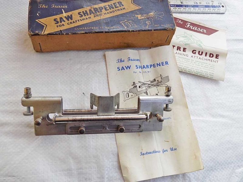 Vintage Rare Boxed Saw Sharpening Guide ''THE FRASER'', with Instructions Old Tool -- Antique ...