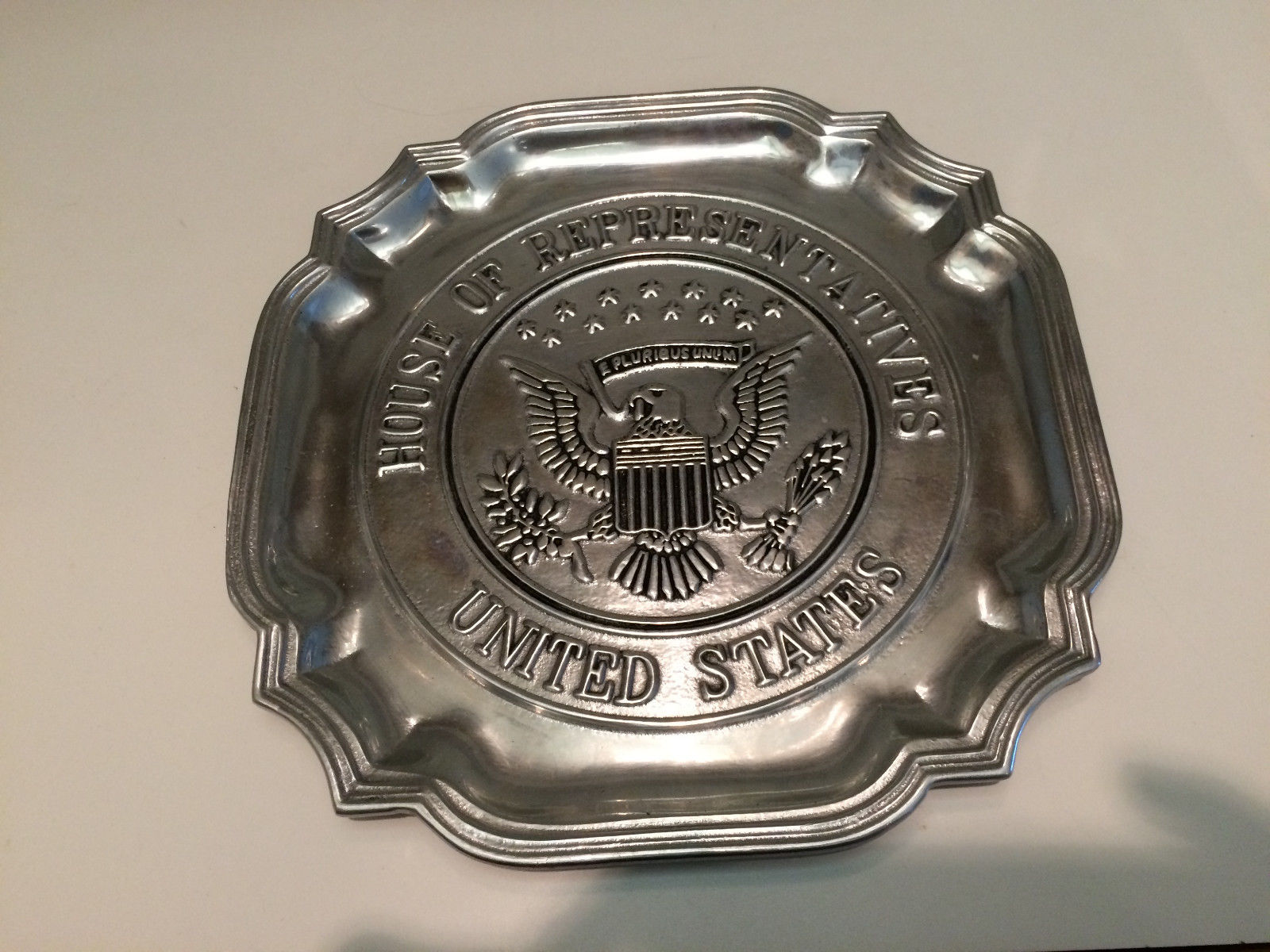 VINTAGE PEWTER WILTON COLUMBIA HOUSE OF REPRESENTATIVES PLATE ...