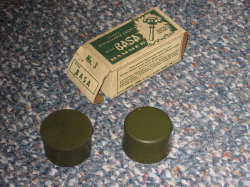 Vintage Greene Tweed #3 Basa hammer replacement heads faces in original ...