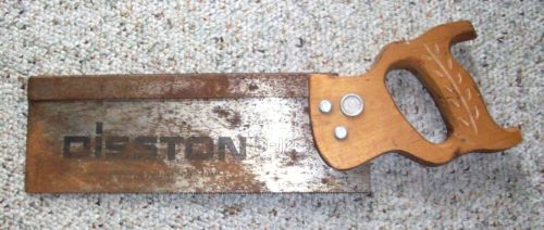 Vintage 12" Disston D12 Back Saw 12 TPI -- Antique Price Guide Details Page
