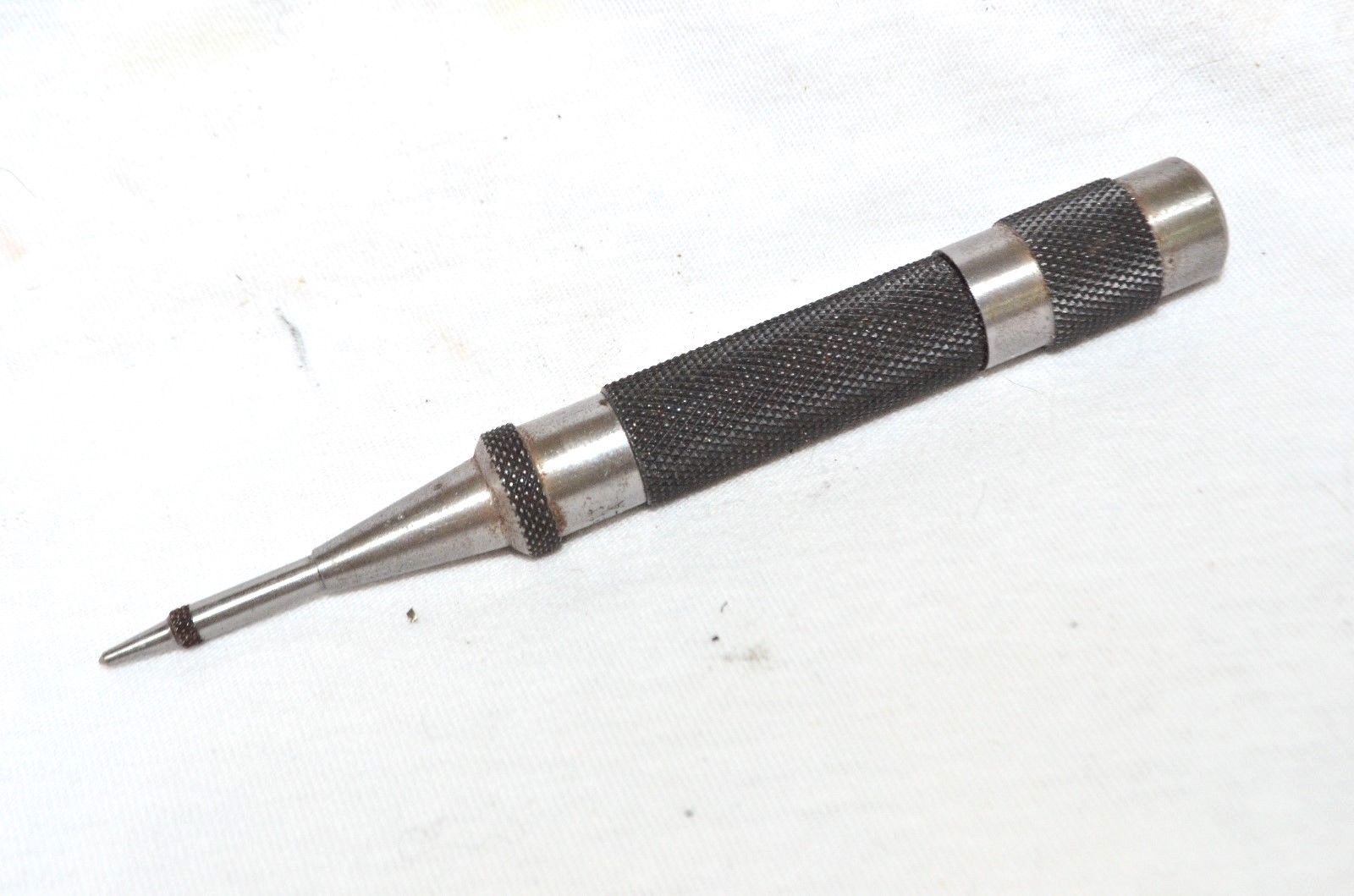 Vintage "L.S. STARRETT" No. 18A AUTOMATIC CENTER PUNCH MACHINISTS TOOL ...