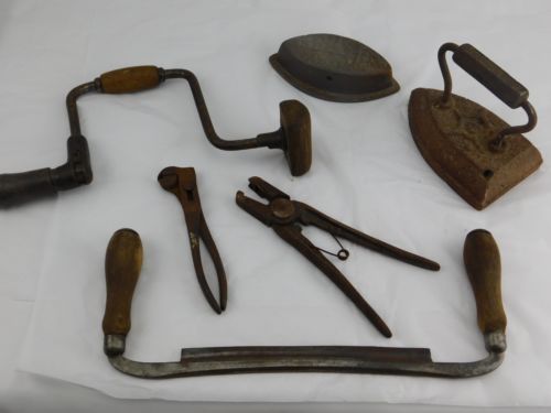 Cast Iron Tools-Irons/Saw/Vise Collectible Tools-Old and Rusty ...