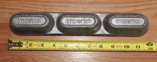 Vintage IMPERIAL Lead Ingot 8 lbs 15 oz -- Antique Price Guide Details Page