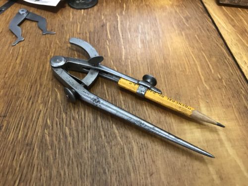 Antique Wing Divider Tool - Machinist Woodworking Leather Carpenter ...