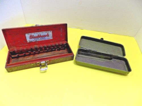 2x METAL HAND TOOL BOXES BLACKHAWK 1950s VTG USA New Britain Machine ...