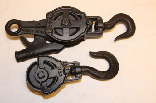 VINTAGE ROPE HOIST PULLEY FENCE STRETCHER BARN TOOL -- Antique Price ...