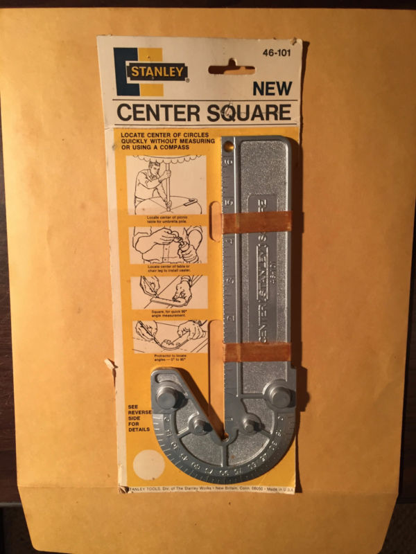 NEW STANLEY CENTER SQUARE MODEL 46-101 IN ITS ORIGINAL PACKAGE ...