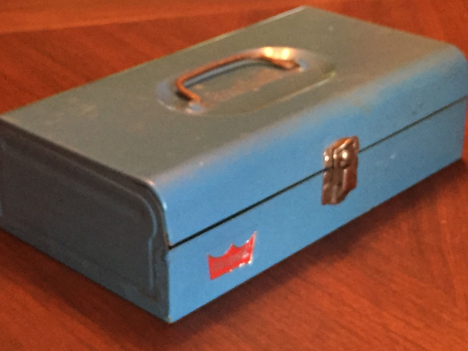 vintage blue turquoise BernzOmatic tool box chest Bernz-o-matic ...