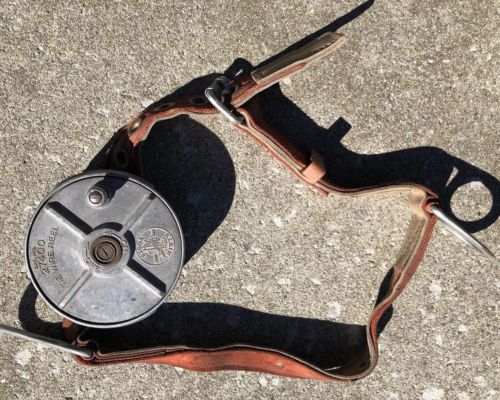 KLEIN TOOLS Brand TIE WIRE REEL #27400 REEL Canvas Leather Belt ...