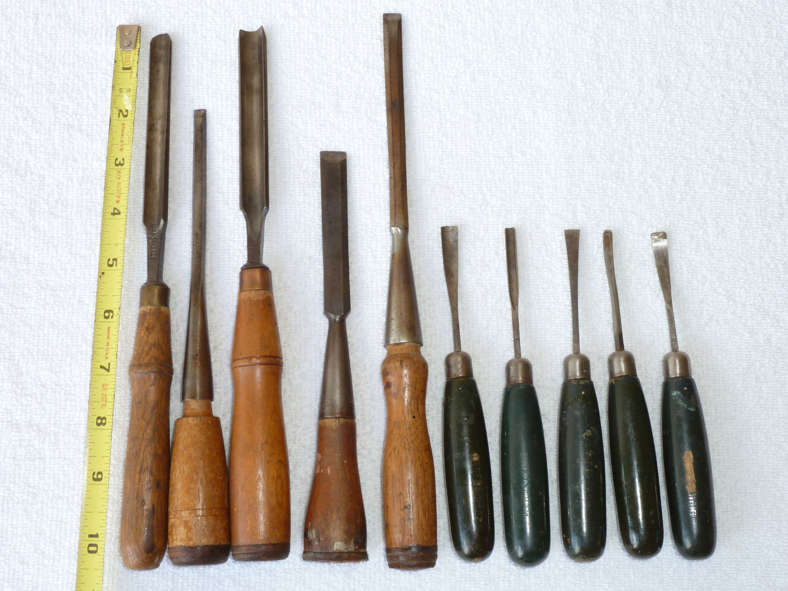 Vintage Wood Chisel Woodworking Tools Lot of 10 Buck Brothers ...