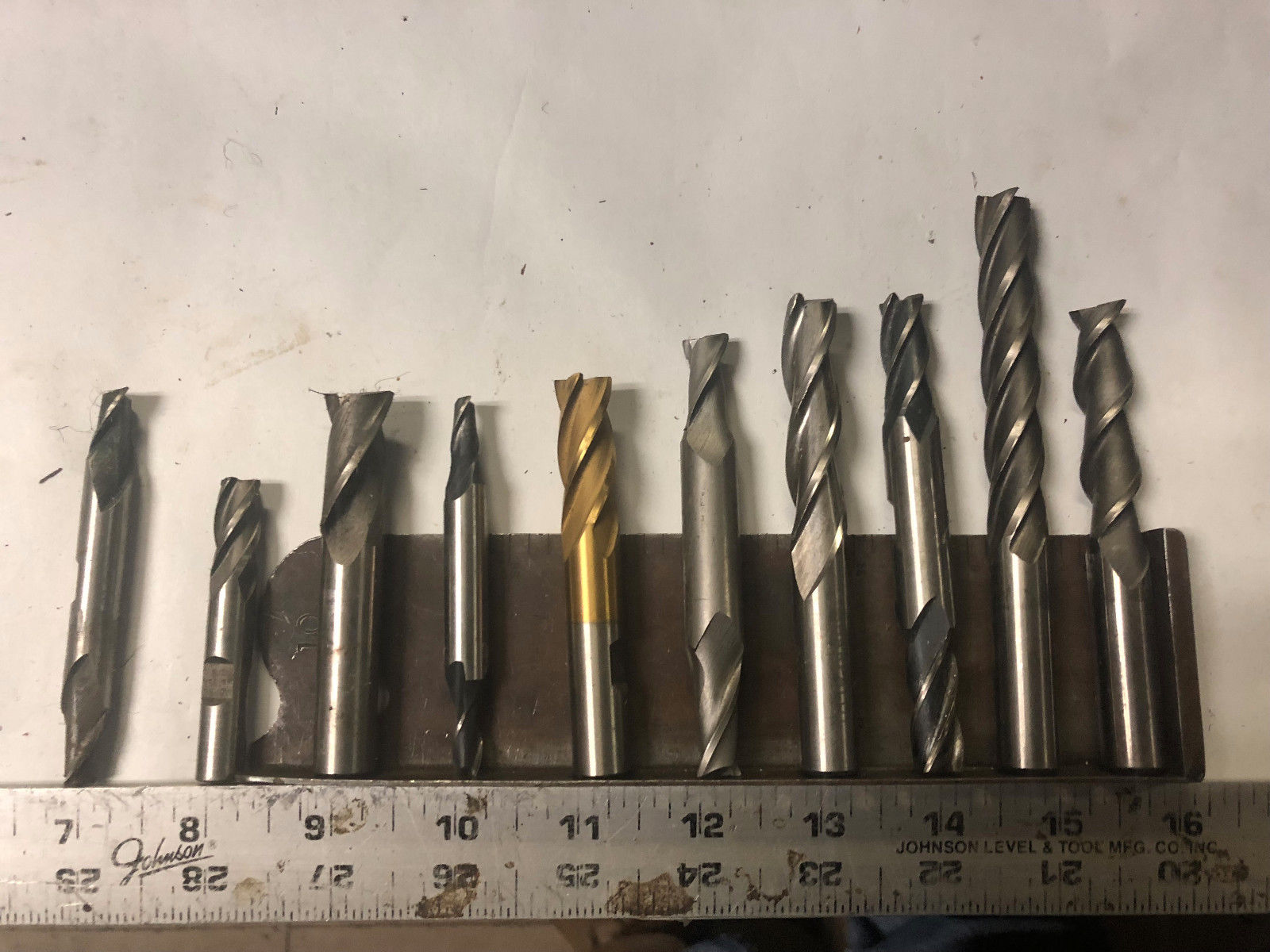MACHINIST Atlas South Bend LATHE MILL Lot of Machinist End Mill Cutters ...