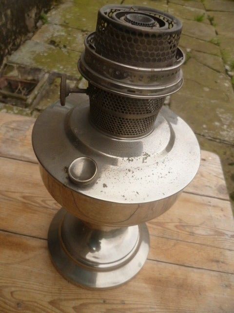 Vintage Super Aladdin Chrome Oil Lamp - British Made -- Antique Price ...