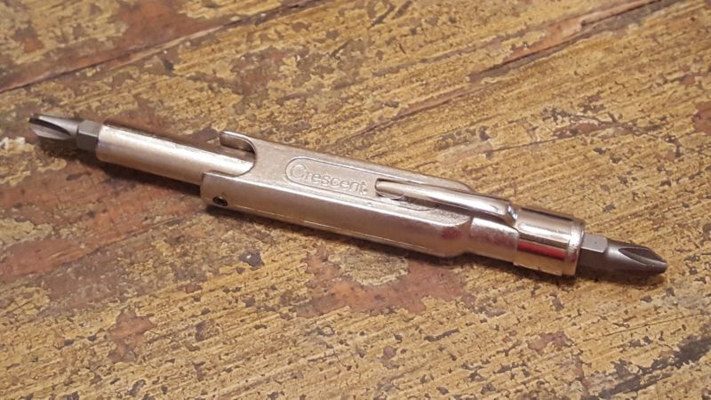 Vintage Pocket Crescent Tool Co. Screwdriver Flat/Philips Head ...