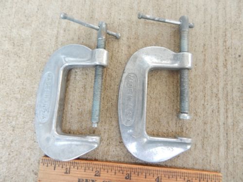 Two Aluminum 2 Inch C-clamps -- Antique Price Guide Details Page