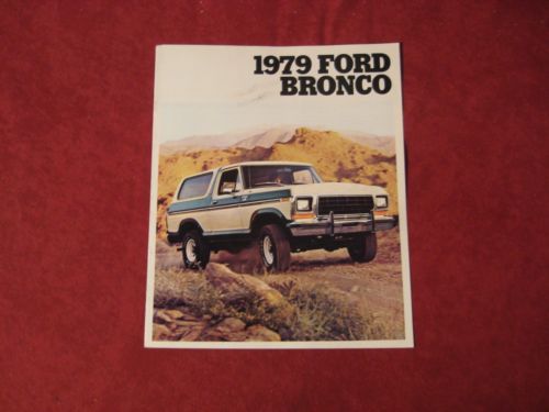 1979 Ford Bronco Truck Brochure Dealership Old original Booklet Book ...