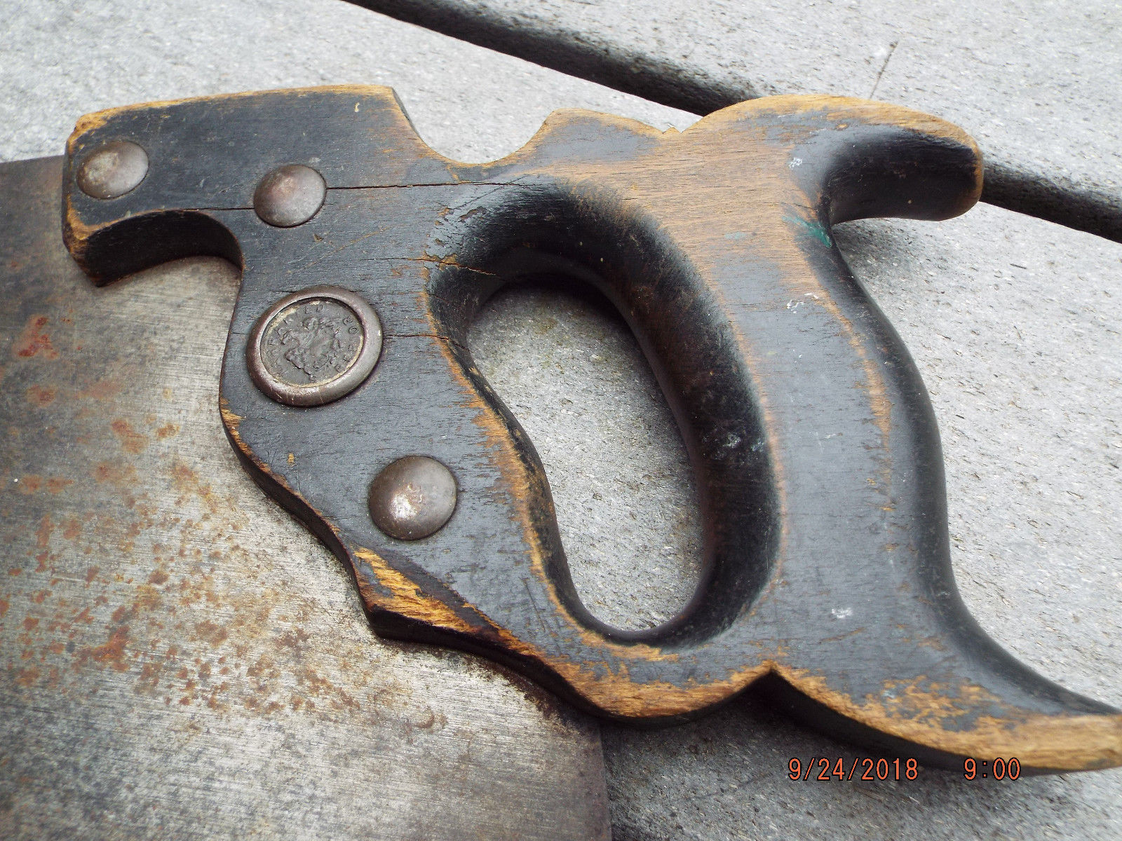 Vintage Superior, Disston, hand Saw,8 TPI? rip saw, 20" blade, no nib ...