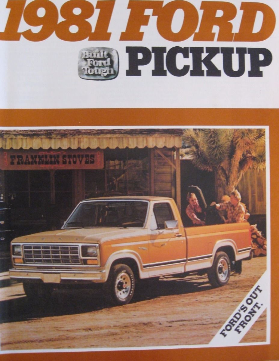 1981 Ford Pickup Truck Brochure F150 F100 Ranger Custom -- Antique ...