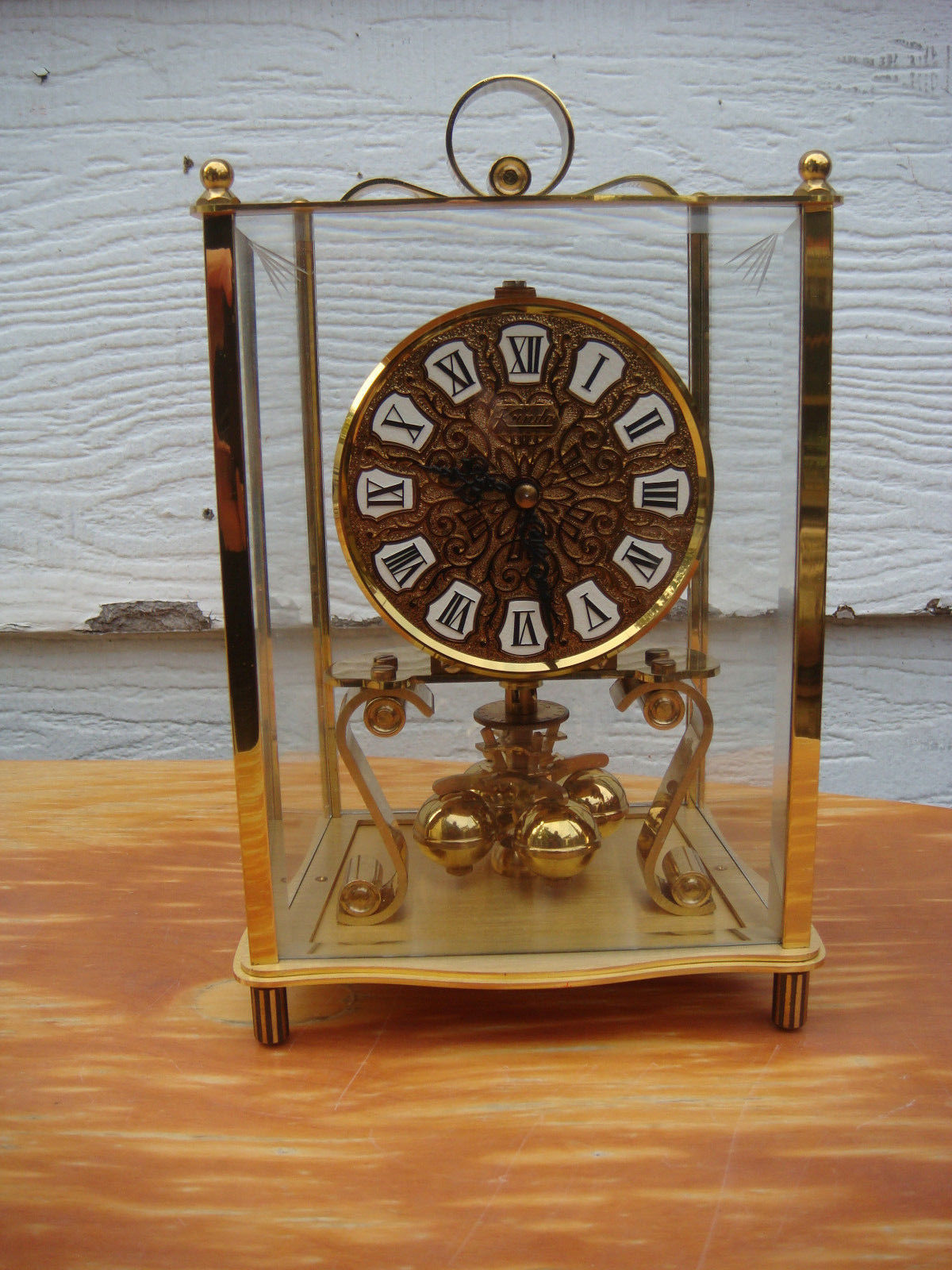 ANTIQUE GERMAN KUNDO 400 DAY MANTLE CLOCK KLIENINGER & OBERGFELL ...