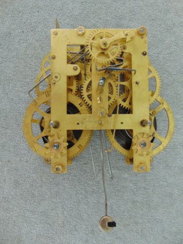 OLD ANTIQUE GILBERT GINGERBREAD LG SHELF MANTLE CLOCK MOVEMENT CLOCK ...