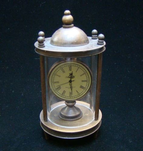 Collectible Handmade Carving Statue Copper Bronze Mechanical Clock Art ...