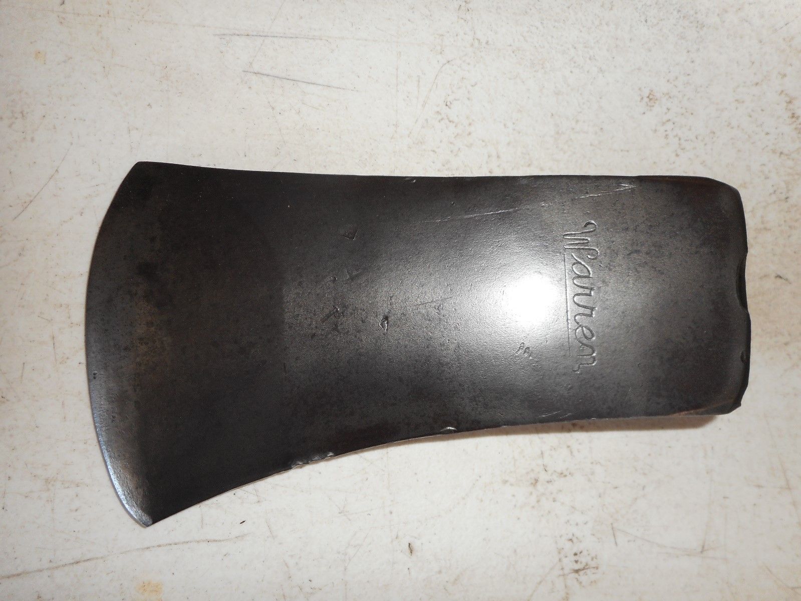 Vintage 3 1/2 lb Warren Single Bit Axe head Woodsman Timber Faller ...