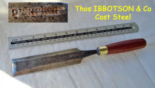 Superb Vintage 1 1/2" Bevel Edged Chisel by Thomas IBBOTSON New Bubinga ...