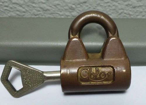 Vintage ABLOY PADLOCK Brass Handbag Style W/1 Original Key Finland 1 1/ ...