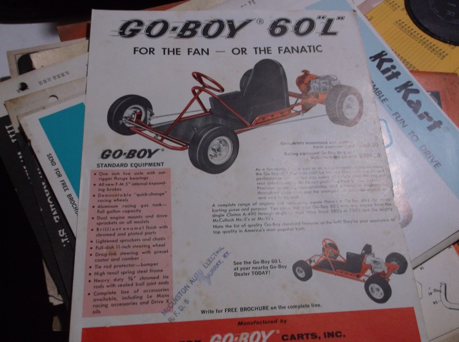 Fox Go-Boy 60"L" Poster -- Antique Price Guide Details Page
