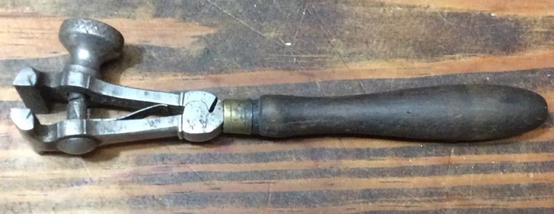 Rare Antique Small Jewelers Watchmaker Wood 5.25" Adjustable Hand Vise ...