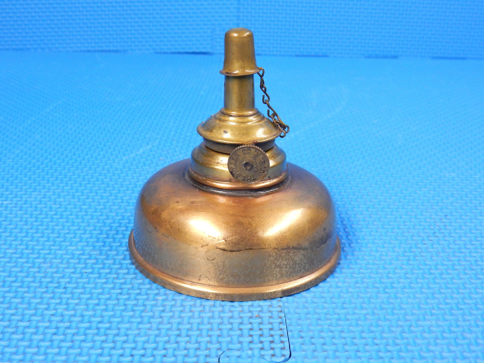 MILLER LAMP SINGLE TUBE FLUID RATCHET BURNER W/ SNUFFER CAP NICE ...