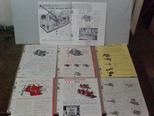 VINTAGE DESMOND-STEPHAN SIMPLEX VISES BROCHURES (7 PCS) GREAT PHOTOS -- Antique Price Guide ...