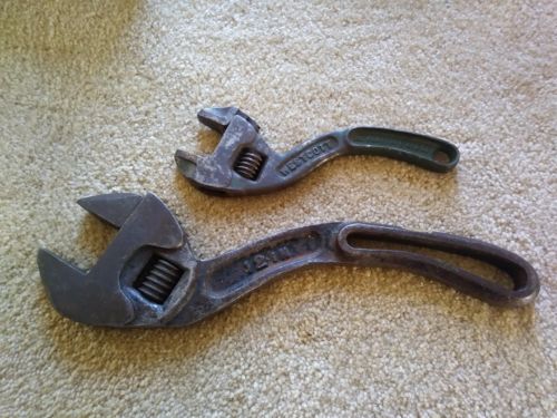 (2) Vintage Adjustable Offset Wrenches -- Antique Price Guide Details Page