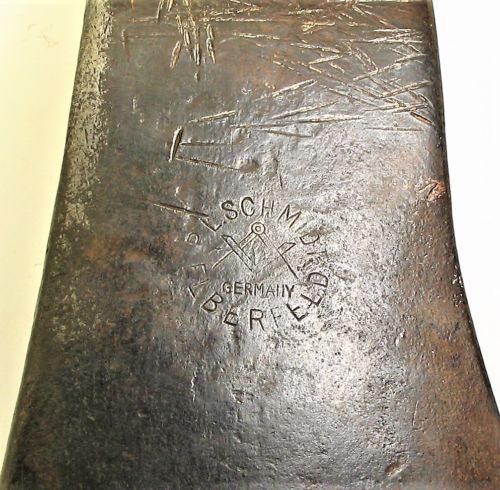 Vintage 4 lb. P.L. SCHMIDT ELBERFELD GERMANY Single Bit Felling Axe ...