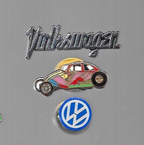 Volkswagen pins: name; logo; VW Hot Rod -- Antique Price Guide Details Page