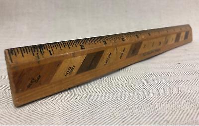 Rare Antique Australian Wood Sampler Ruler Made of 15 Types Australian ...