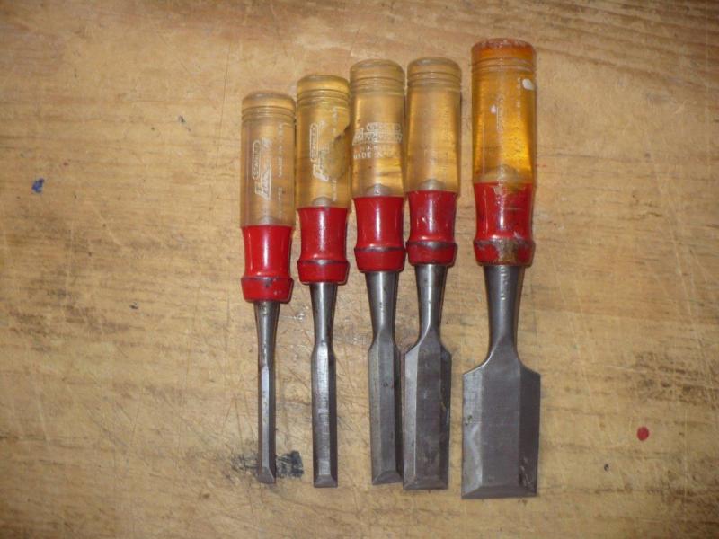 Five Vintage Stanley Handyman Wood Chisels -- Antique Price Guide ...