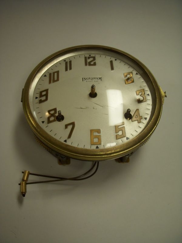 ANTIQUE INGRAHAM MANTEL SHELF CLOCK MOVEMENT PARTS REPAIR -- Antique ... ANTIQUE INGRAHAM MANTEL SHELF CLOCK MOVEMENT PARTS REPAIR -- Antique ...