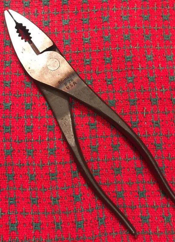 Vintage Bonney B26 slip joint pliers Military Issue . Industrial Finish ...