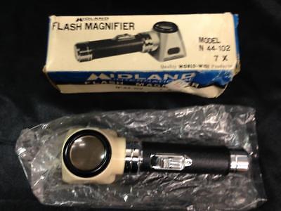 Vintage Midland FLASH MAGNIFIER Flashlight in Box, 7x, Battery Operated ...